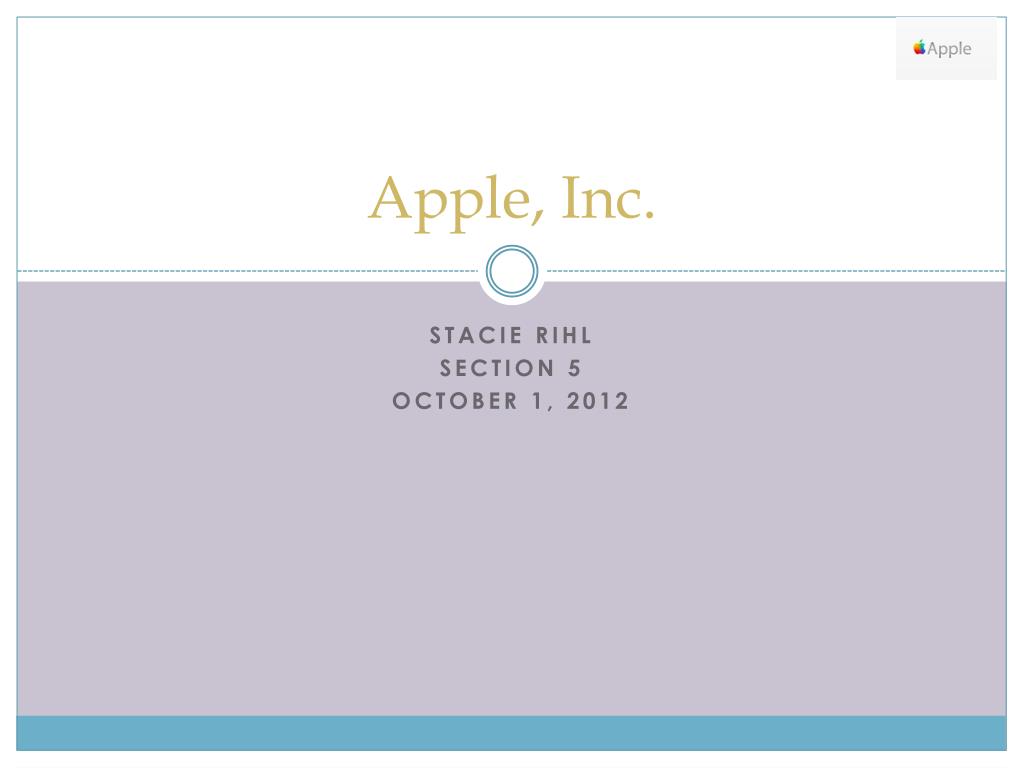 PPT - Apple, Inc. PowerPoint Presentation, free download - ID:6938569