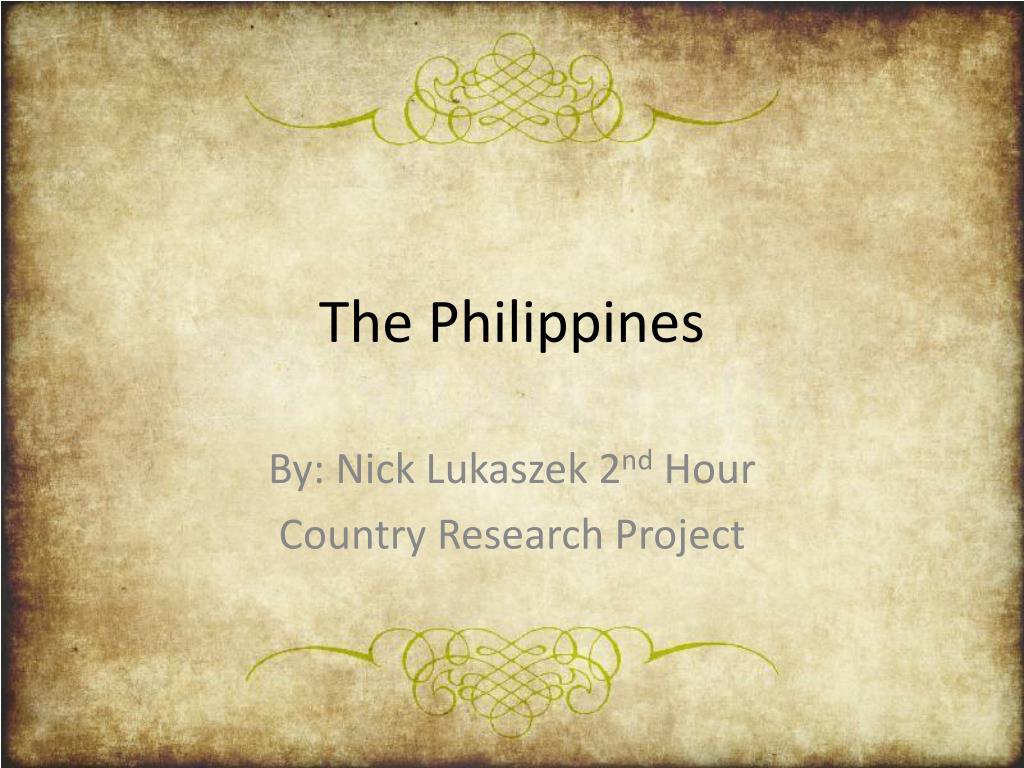 PPT - The Philippines PowerPoint Presentation, free download - ID:6942961