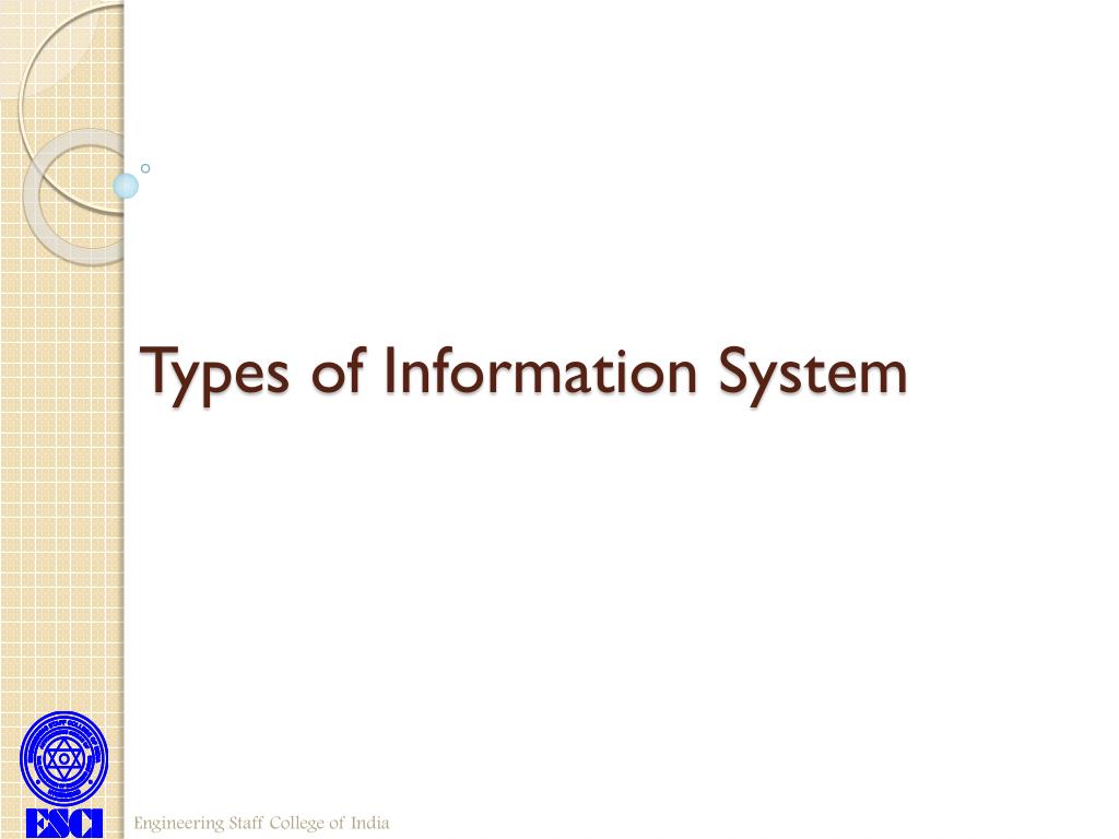 PPT - Types of Information System PowerPoint Presentation, free ...