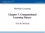 PPT - Computational Learning Theory PowerPoint Presentation, free ...