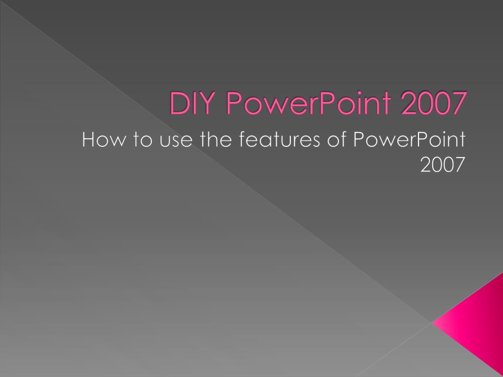 PPT - Mastering PowerPoint 2007: Design, Text Effects & Animations ...