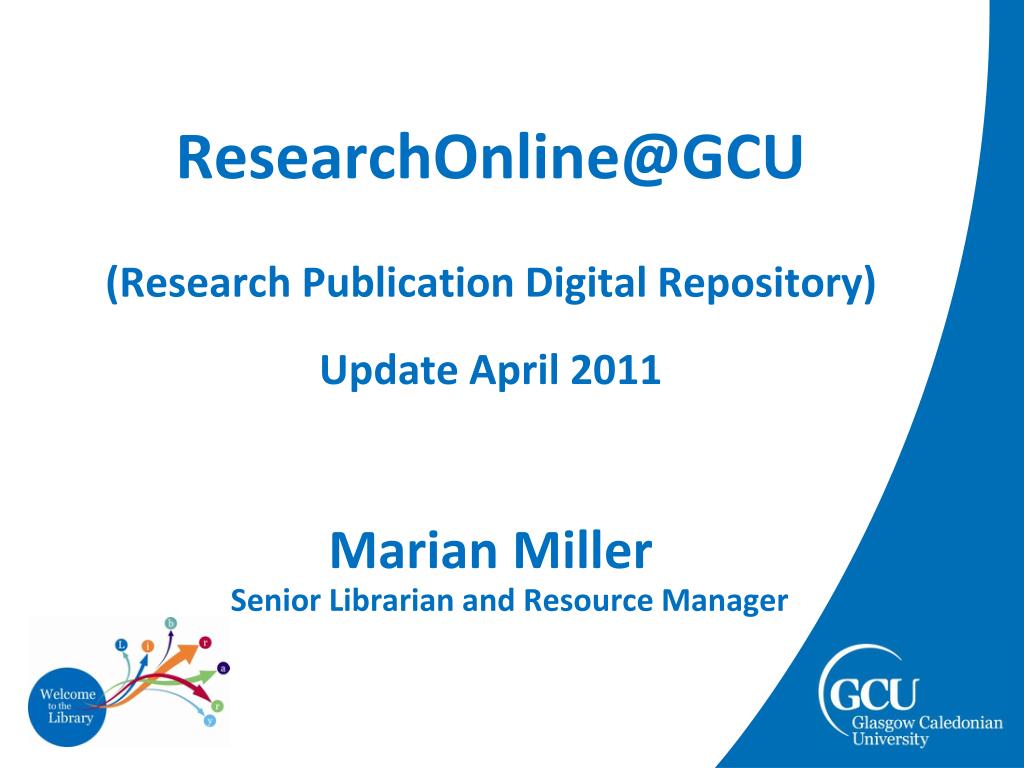 PPT - ResearchOnline@GCU PowerPoint Presentation, free download - ID ...