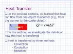 PPT - Heat Transfer PowerPoint Presentation, free download - ID:6950897