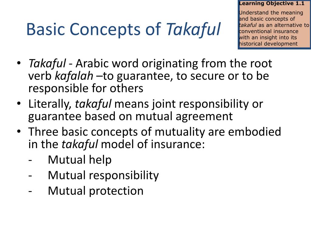 PPT - Basic Concepts of Takaful PowerPoint Presentation, free download ...