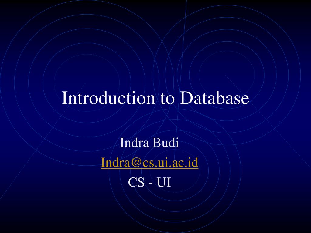 PPT - Introduction to Database PowerPoint Presentation, free download ...