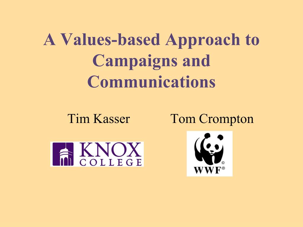 PPT - Values-Based Approach to Campaigns and Communications PowerPoint ...