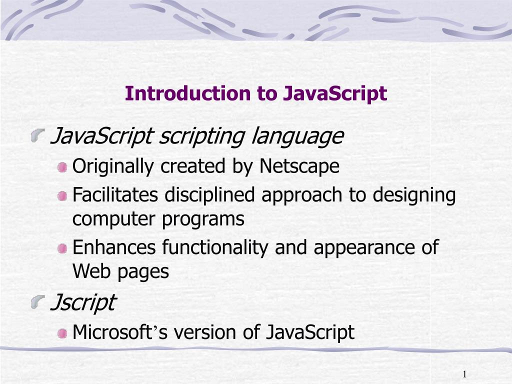 PPT - Introduction to JavaScript PowerPoint Presentation, free download ...