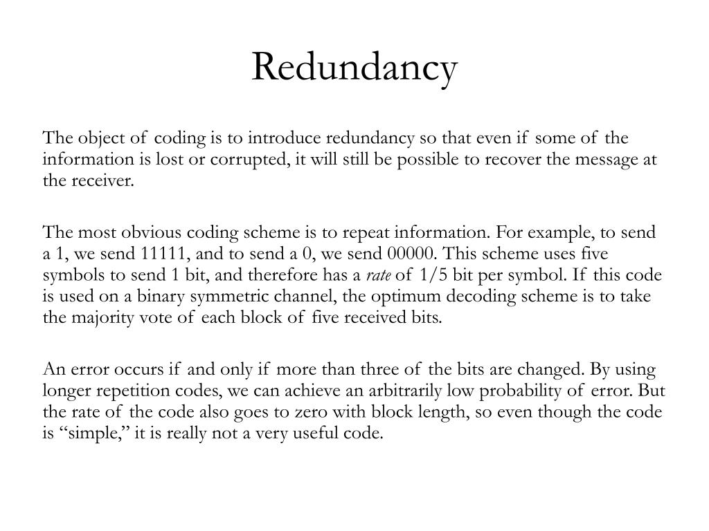 PPT - Redundancy PowerPoint Presentation, free download - ID:6957895