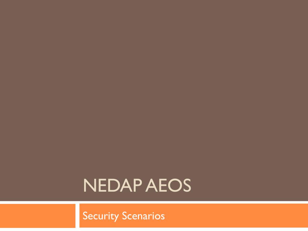 PPT - Nedap AEOS PowerPoint Presentation, free download - ID:6958063