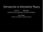 PPT - Introduction to Information Theory PowerPoint Presentation, free ...