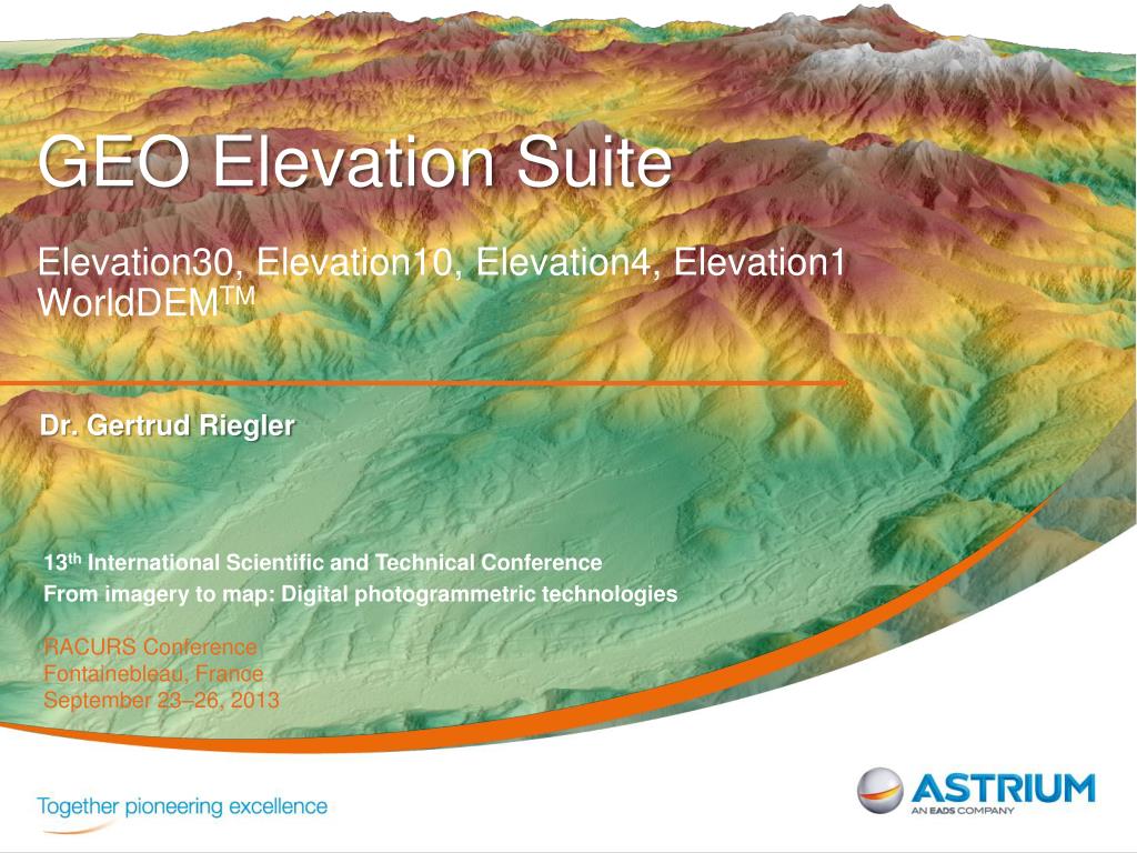 PPT - GEO Elevation Suite Elevation30, Elevation10, Elevation4 ...