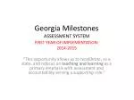 PPT - Georgia Milestones PowerPoint Presentation, free download - ID ...