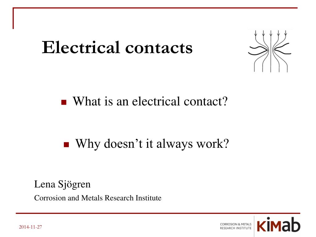 PPT - Electrical contacts PowerPoint Presentation, free download - ID ...