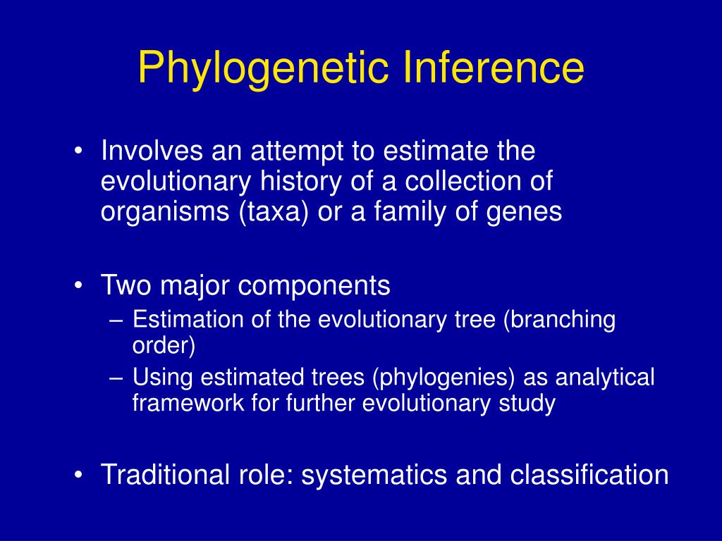 PPT - Phylogenetic Inference PowerPoint Presentation, free download ...