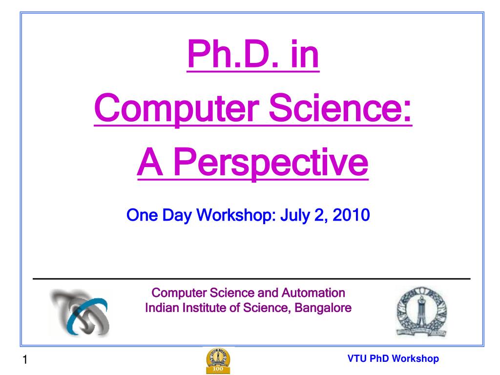 PPT - VTU PhD Workshop PowerPoint Presentation, free download - ID:6967559