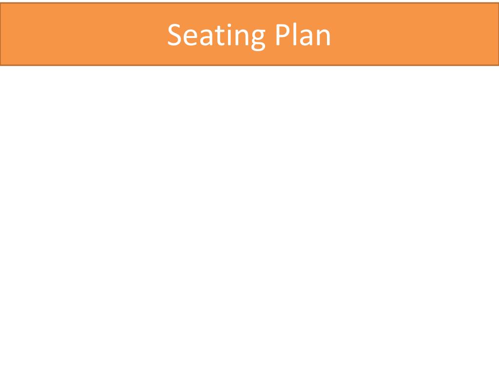 PPT - Seating Plan PowerPoint Presentation, free download - ID:6967673