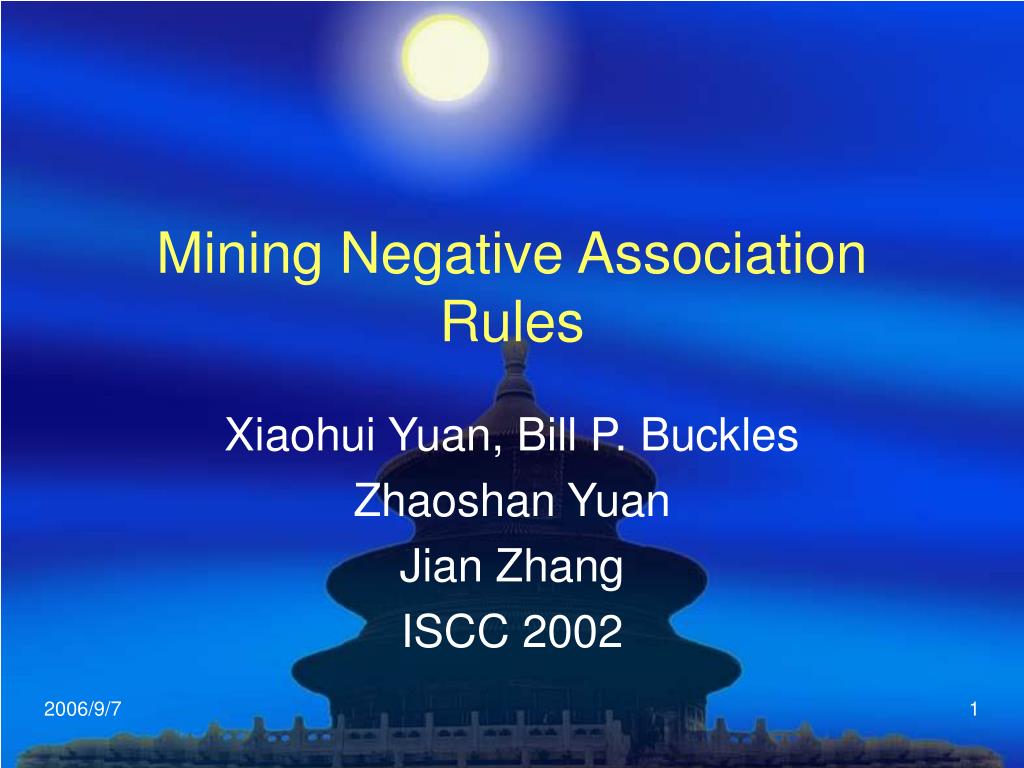 PPT - Mining Negative Association Rules PowerPoint Presentation, free download - ID:6968671