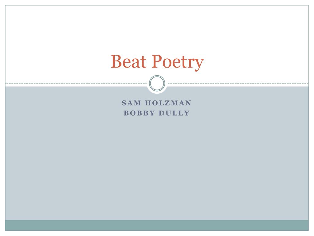 PPT - Beat Poetry PowerPoint Presentation, free download - ID:6968939