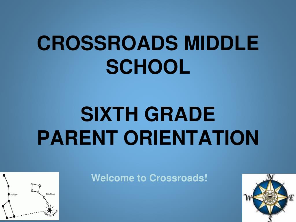PPT - CROSSROADS MIDDLE SCHOOL SIXTH GRADE PARENT ORIENTATION ...