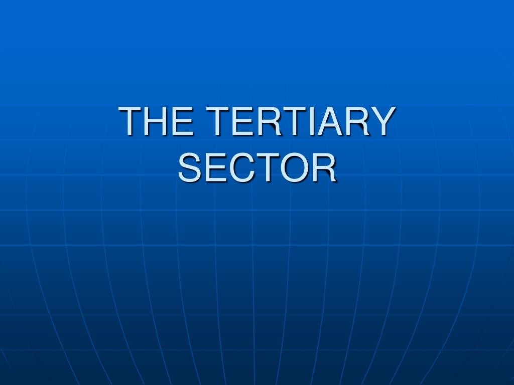PPT - THE TERTIARY SECTOR PowerPoint Presentation, free download - ID:6971066