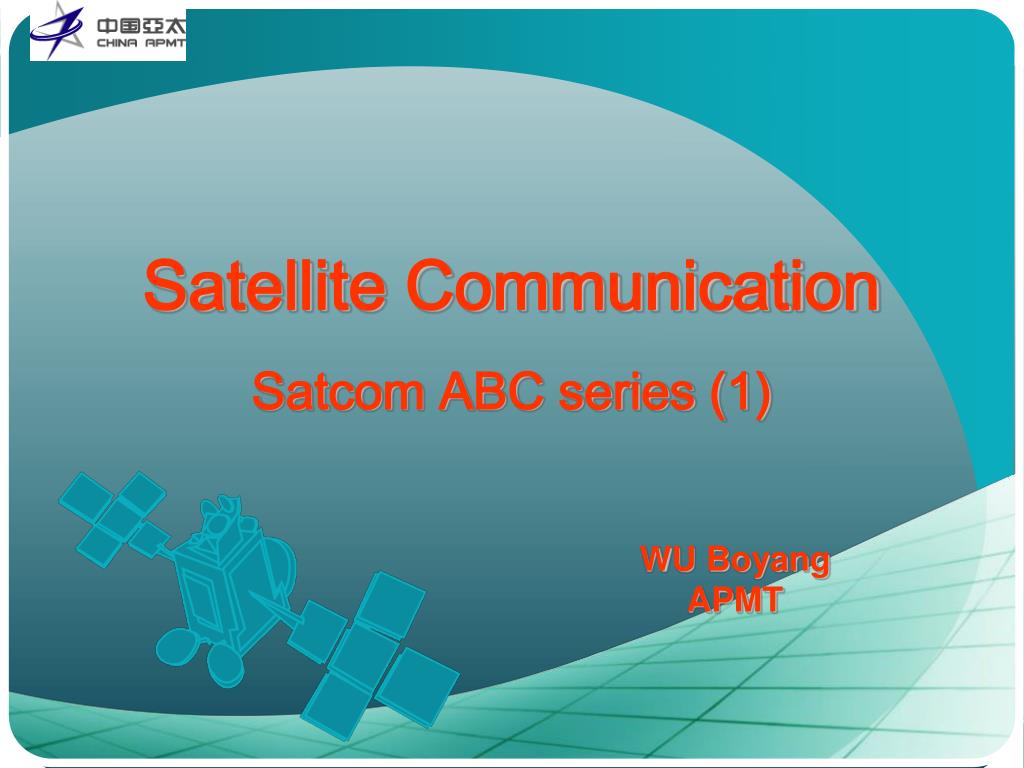 PPT - Satellite Communication Satcom ABC series (1) PowerPoint ...
