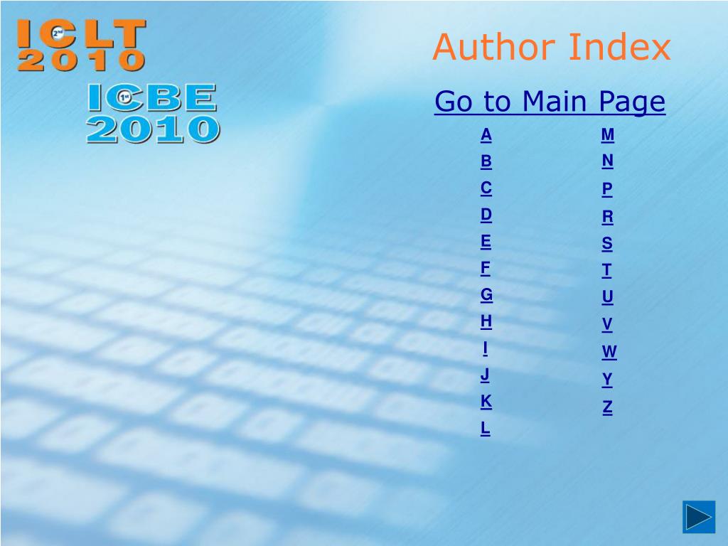 PPT - Author Index PowerPoint Presentation, free download - ID:6975105