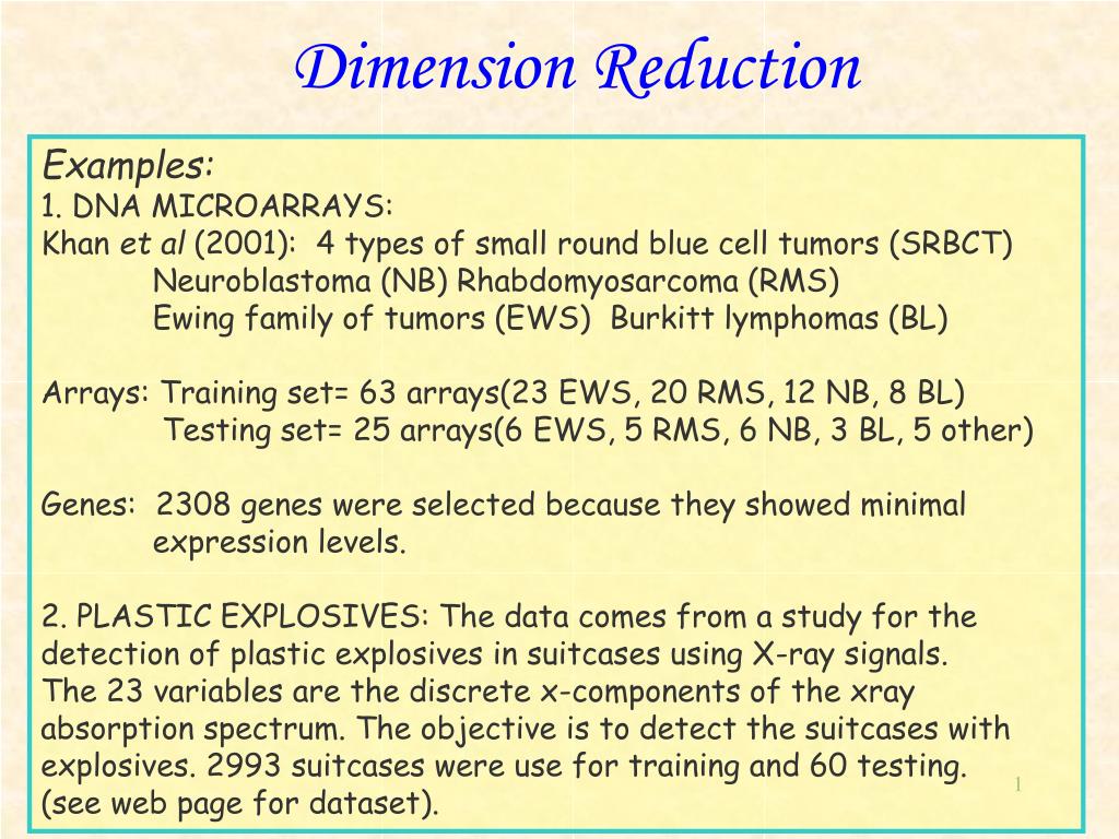 PPT - Dimension Reduction PowerPoint Presentation, free download - ID ...