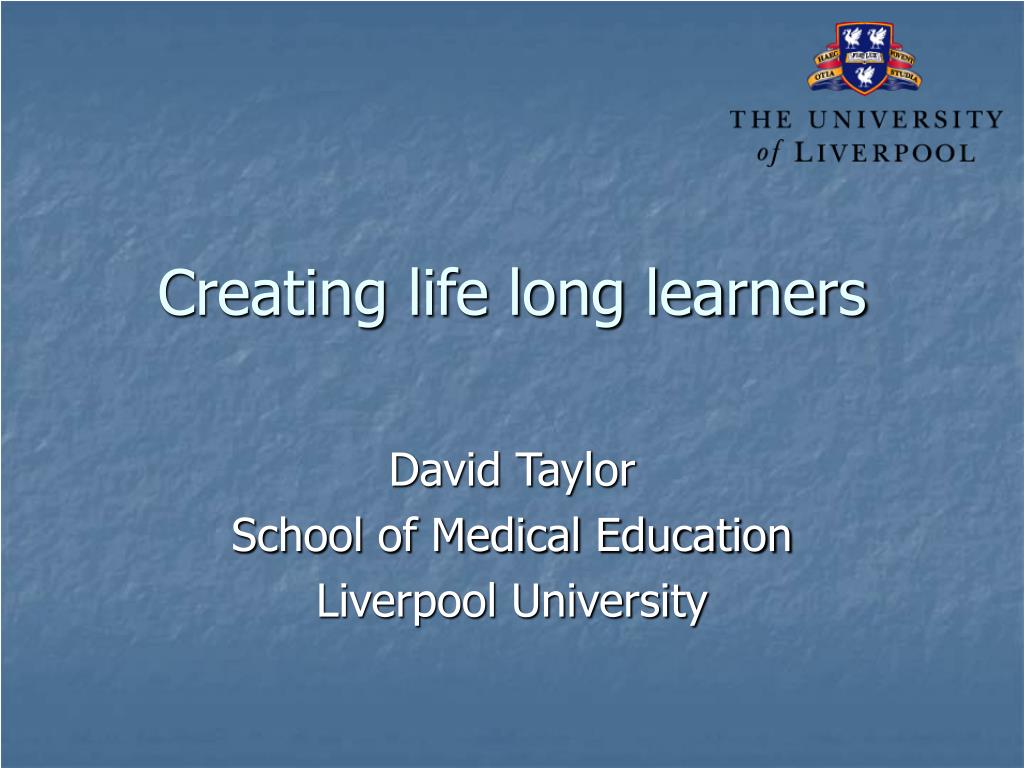 PPT - Fostering Lifelong Learning: Insights from David Taylor at ...