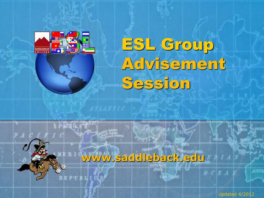 PPT - ESL Group Advisement Session PowerPoint Presentation, free ...