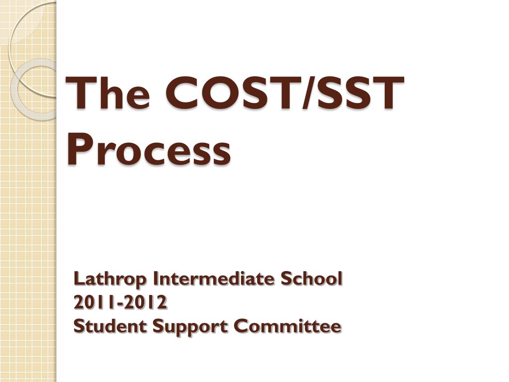 PPT - The COST/SST Process PowerPoint Presentation, free download - ID ...