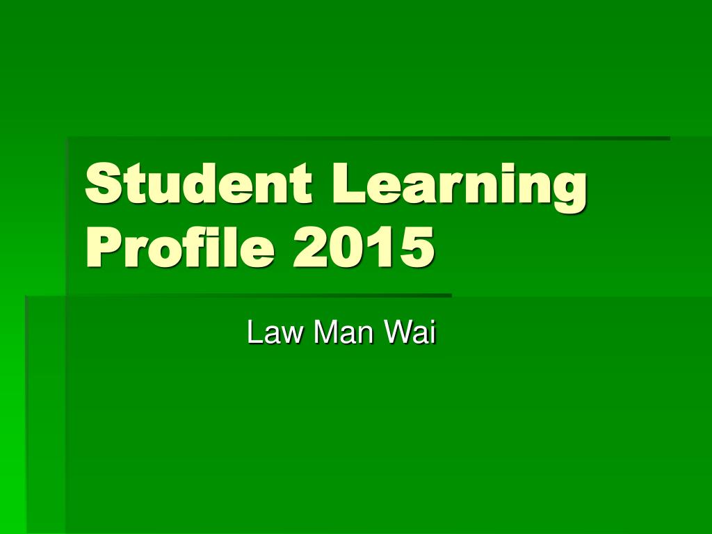 PPT - Comprehensive Guide to Student Learning Profiles for Senior ...