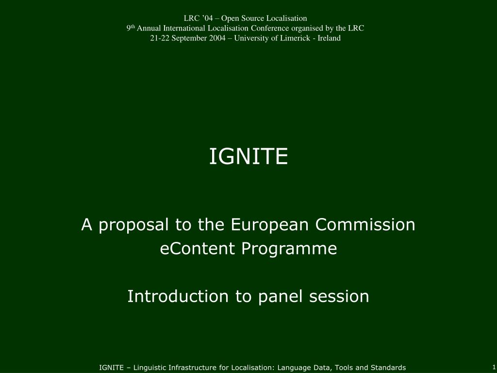 PPT - IGNITE PowerPoint Presentation, free download - ID:6987697