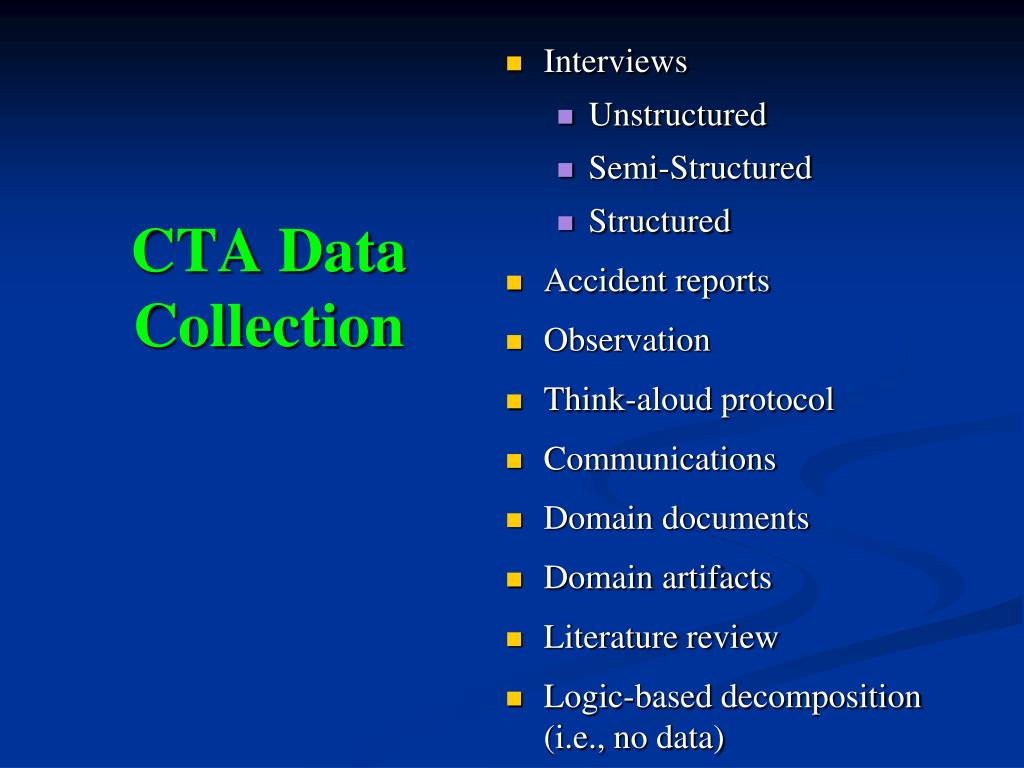 PPT - CTA Data Collection PowerPoint Presentation, free download - ID ...