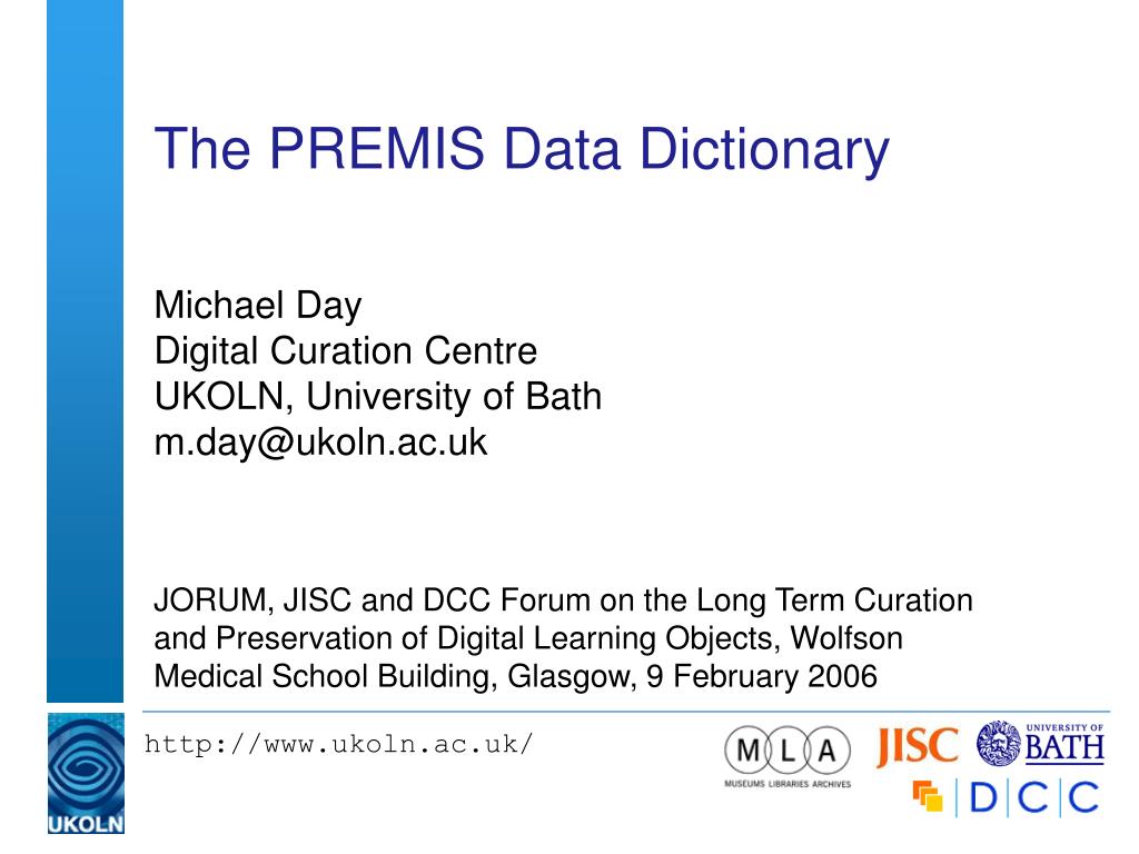 PPT - The PREMIS Data Dictionary PowerPoint Presentation, free download ...