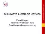 PPT - Microwave Devices PowerPoint Presentation, free download - ID:646739