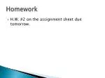 PPT - Homework PowerPoint Presentation, free download - ID:541276