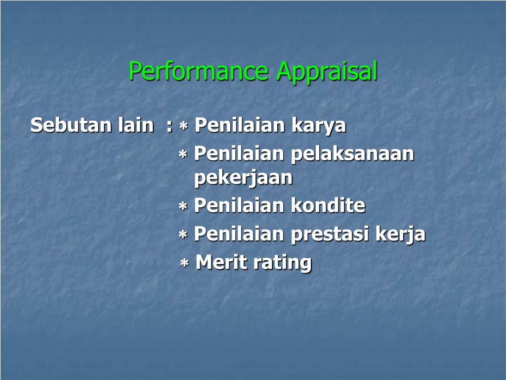 PPT - Performance Appraisal PowerPoint Presentation, free download - ID ...