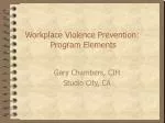 PPT - Workplace Violence Training Program PowerPoint Presentation, free ...