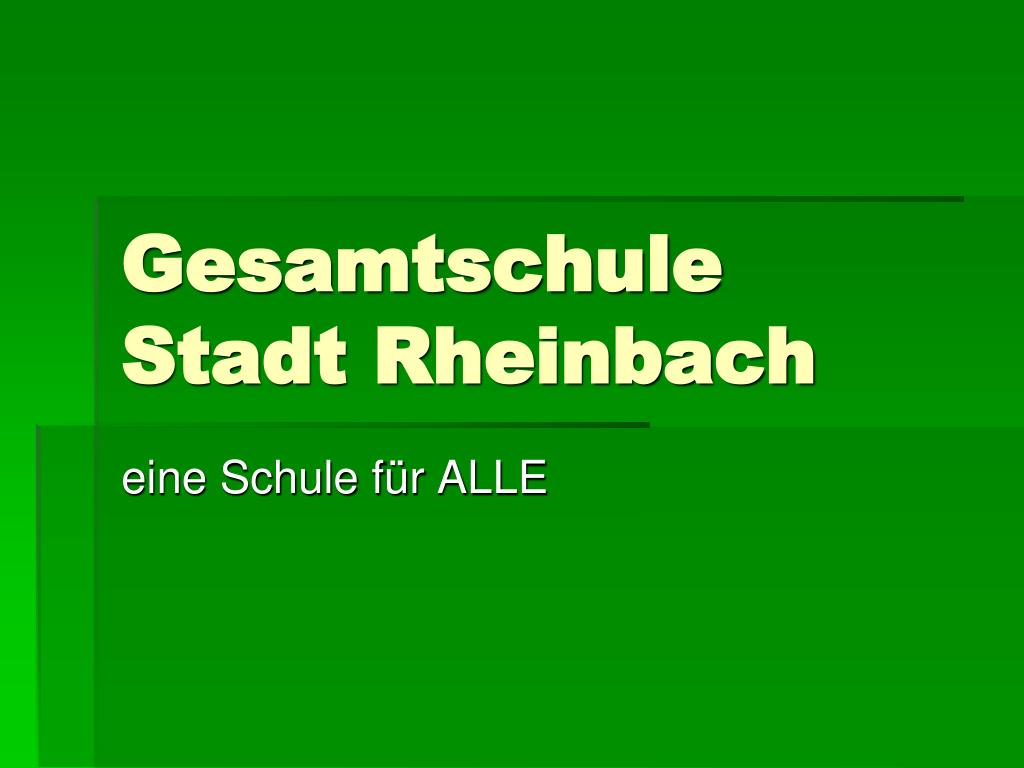 PPT - Gesamtschule Stadt Rheinbach PowerPoint Presentation, free ...