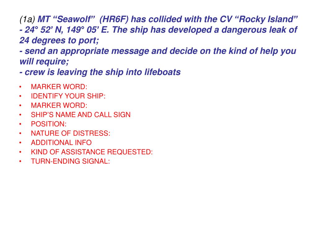 PPT - MARKER WORD: IDENTIFY YOUR SHIP: MARKER WORD: SHIP’S NAME AND ...
