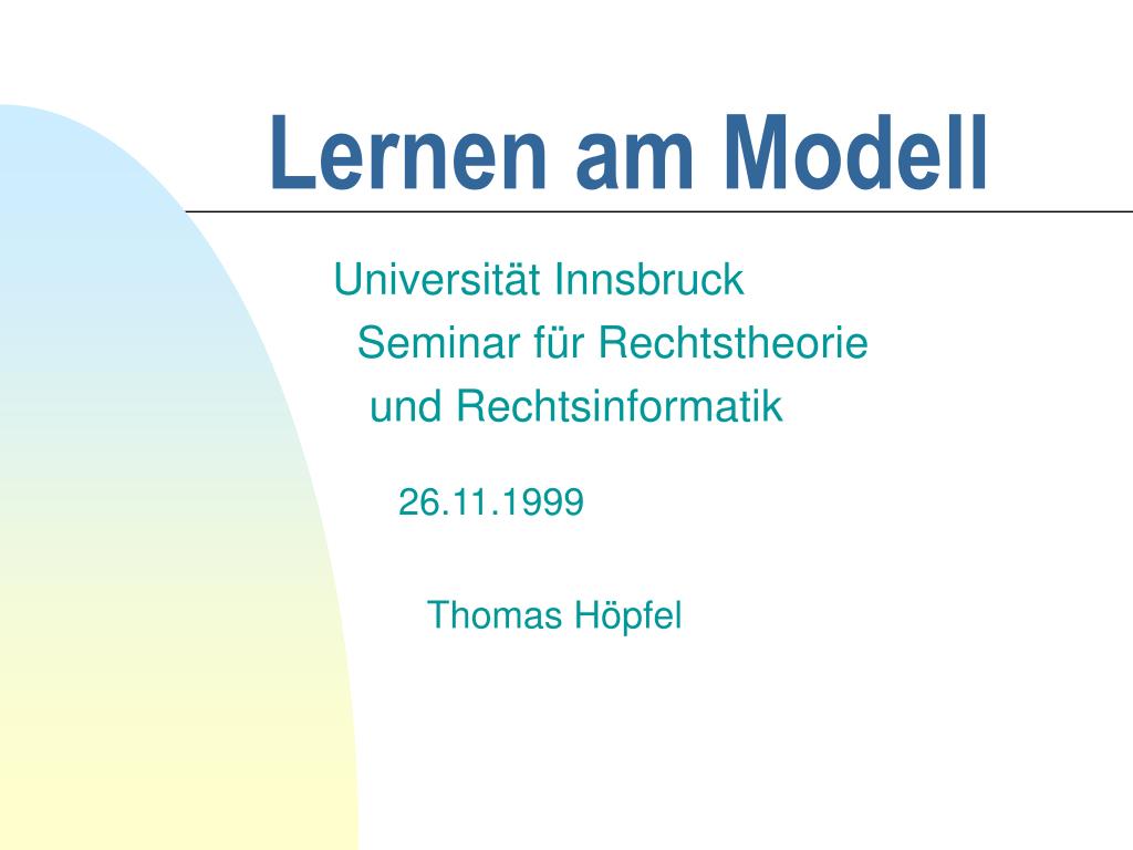 PPT - Lernen am Modell PowerPoint Presentation, free download - ID:7001650