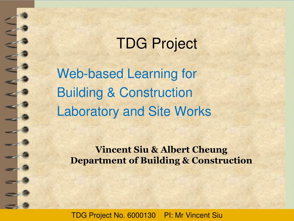 PPT - TDG Project PowerPoint Presentation, free download - ID:7002006