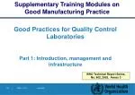 PPT - Good Practices for Quality Control Laboratories PowerPoint ...