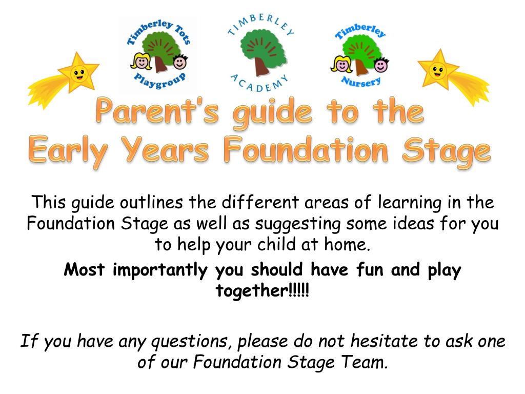 PPT - Parent’s guide to the Early Years Foundation Stage PowerPoint ...