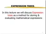 PPT - Expression Trees PowerPoint Presentation, free download - ID:393772
