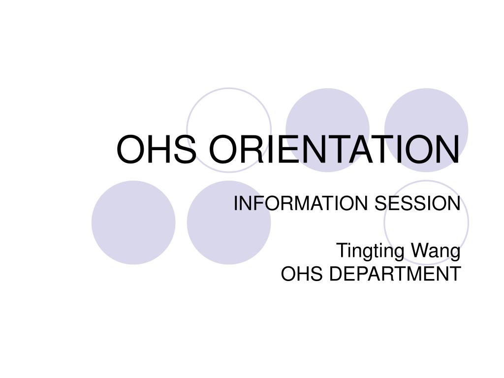PPT - OHS ORIENTATION PowerPoint Presentation, free download - ID:7009895