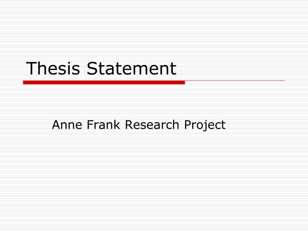 PPT - Thesis Statement PowerPoint Presentation, free download - ID:7010080