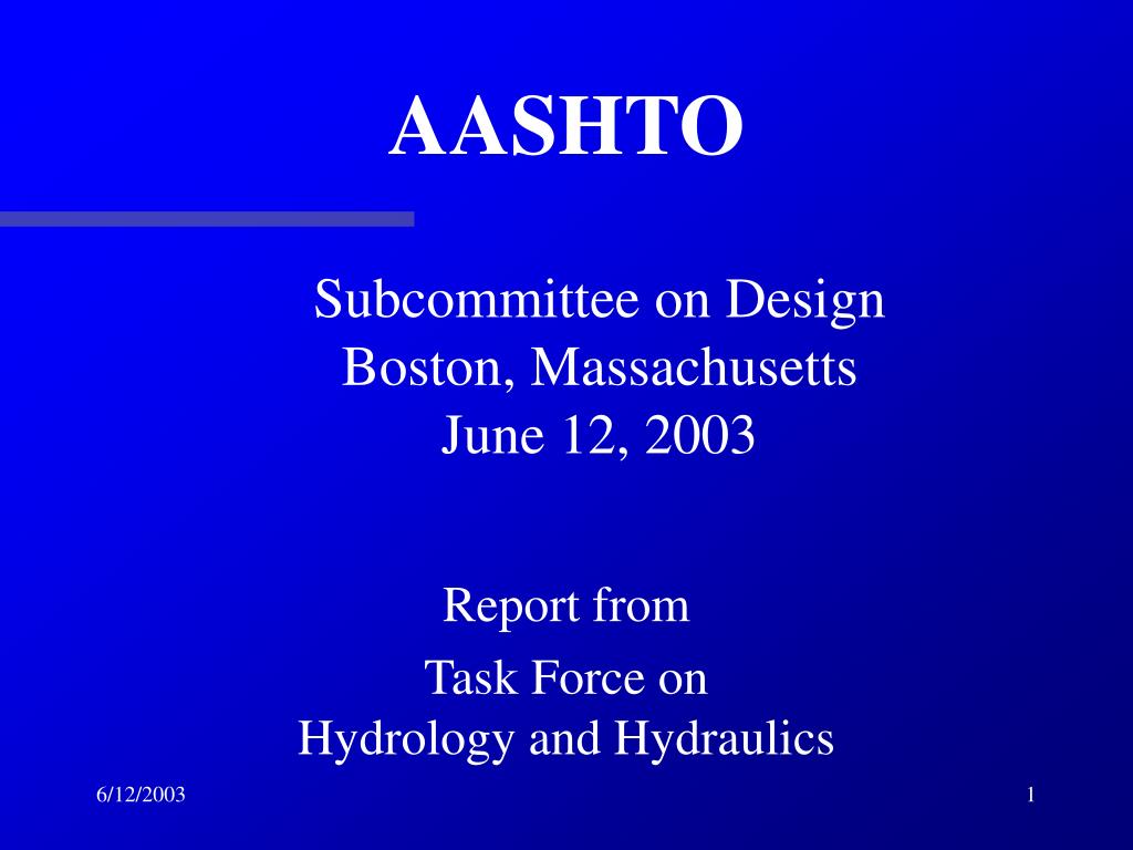 PPT - AASHTO PowerPoint Presentation, free download - ID:7010630