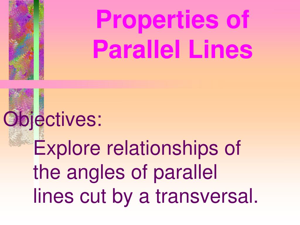 PPT - Properties of Parallel Lines PowerPoint Presentation, free ...