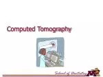 PPT - PAM2003 Lecture 5: Computed Tomography II PowerPoint Presentation ...
